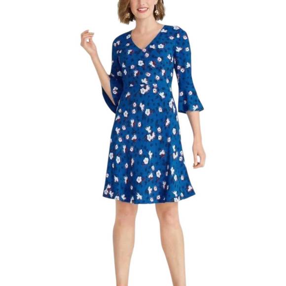 Draper James | Dresses | New Draper James Floral Aline Bell Sleeve ...
